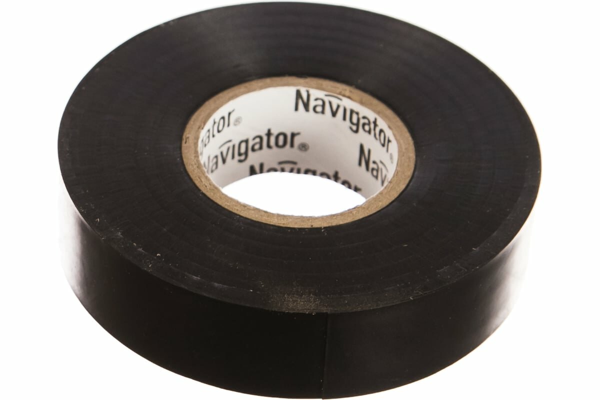 Navigator Изолента ПВХ 19 мм x 20 м черная NIT-A19-20/BL 71110 для изоляции проводов