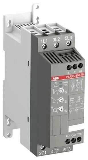 Софтстартер RSR25-600-70 (1SFA896108R7000). Мягк/пуск 11kW 400В (100-240В AC).