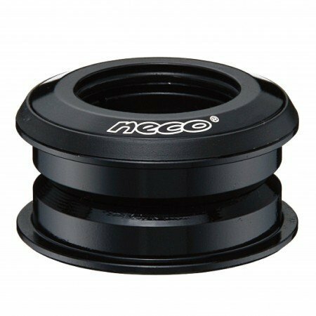 Рулевой набор велосипедный для колонки H125 1-1/8 44/50 30 полуинтегрированный безрезьбовой, картридж подшипники, чашки алюминий, черный NECO