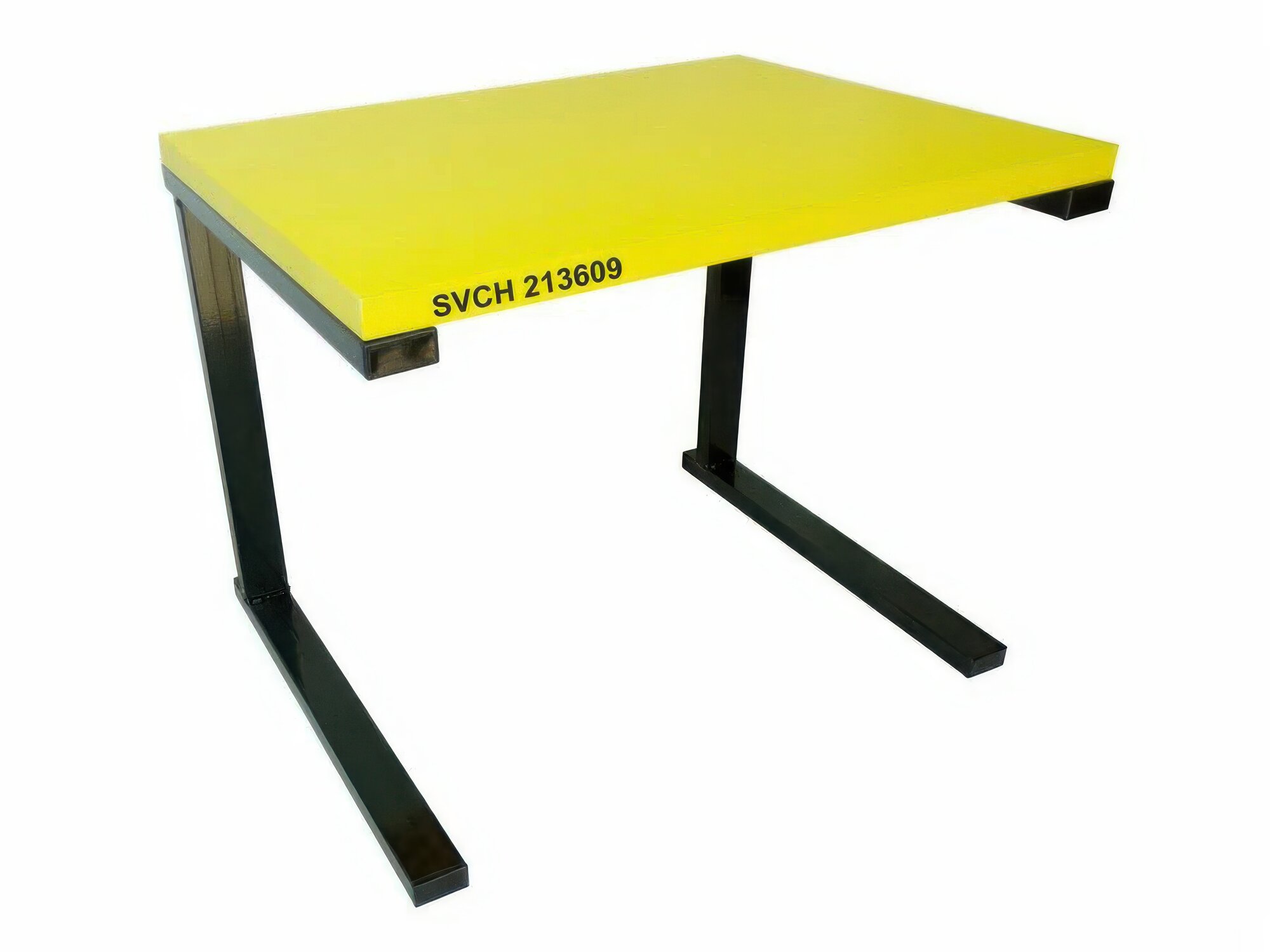 Полка для микроволновки GARROSS "SIBERIA 213609", одна полка 30х40 см, высота 32 см, каркас чёрный, цвет полки жёлтый