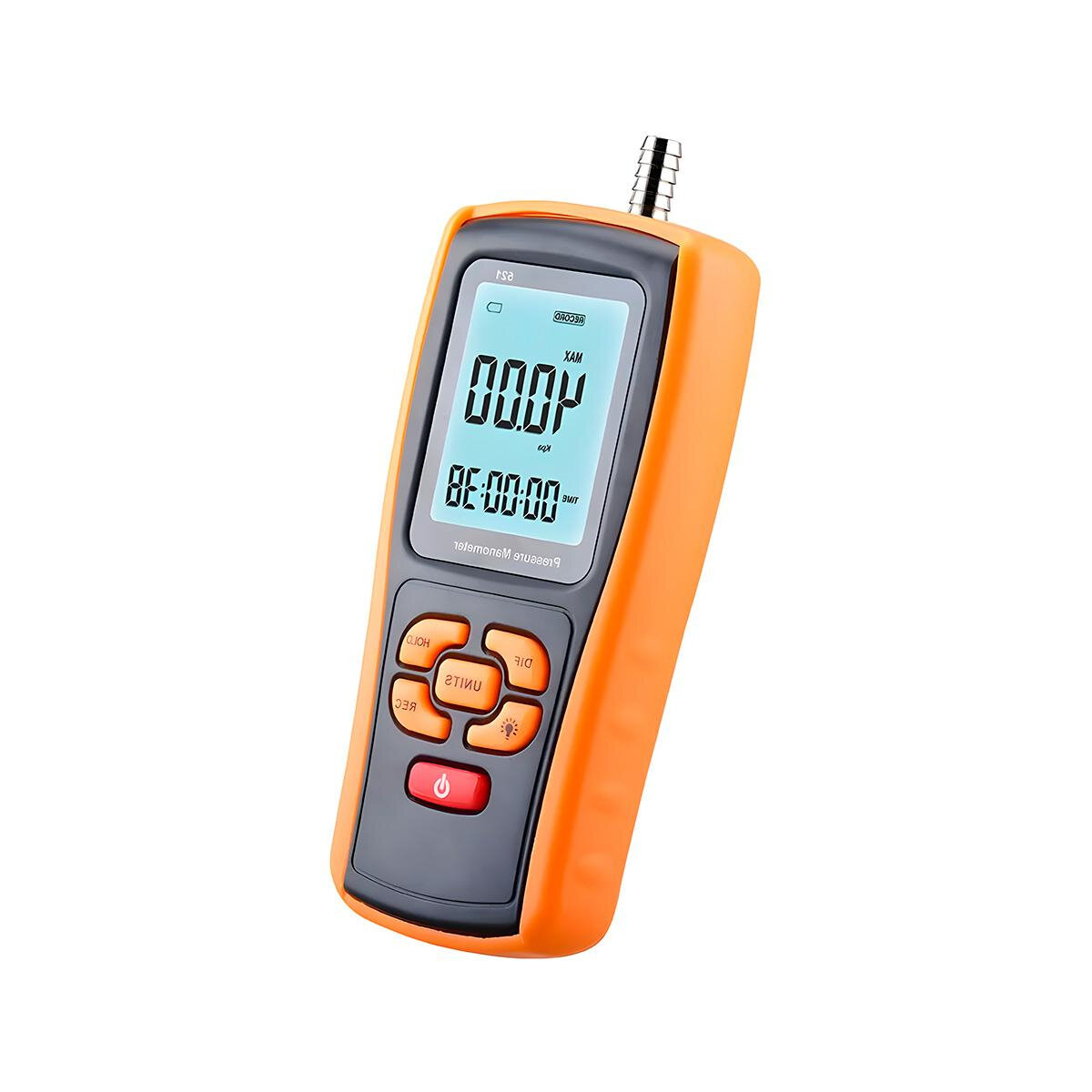 Манометр до 35кпа Hti-GM 521 (черн) (C76182IC) с ЖК-дисплеем и с подсветкой - дифференциальный измеритель давления воздуха и давления газовых сред