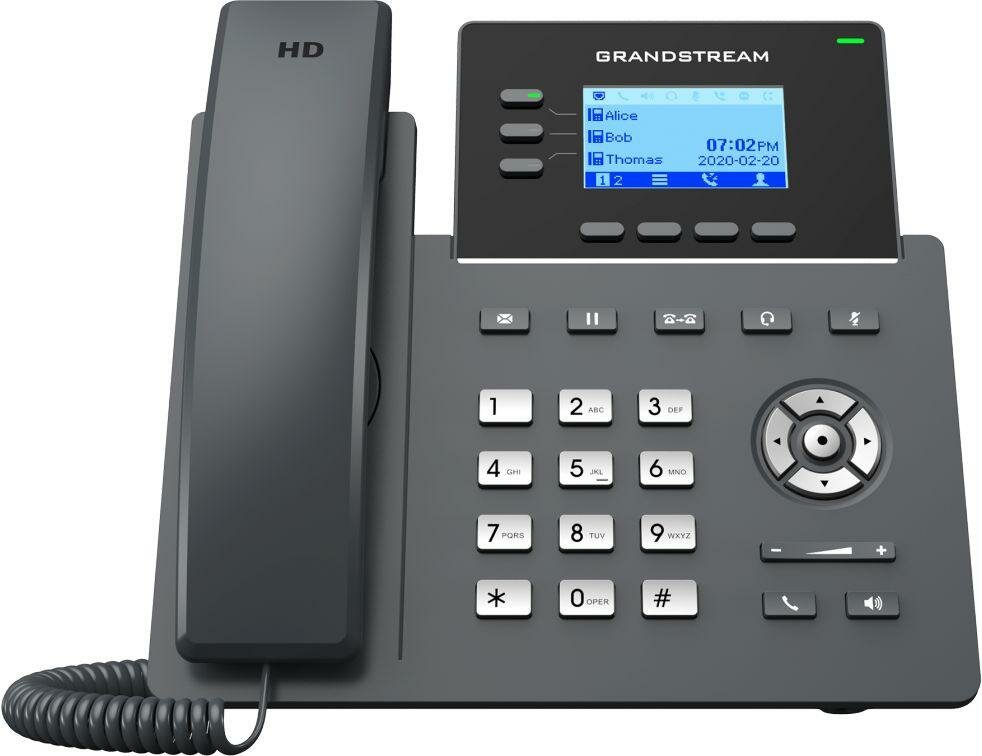 Телефон IP Grandstream GRP2603P, черный