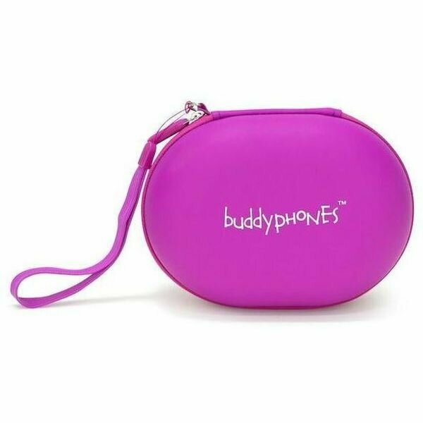 Чехол BuddyCase Purple, ударопрочный, влагозащищенный, для складных наушников и прочих электронных принадлежностей