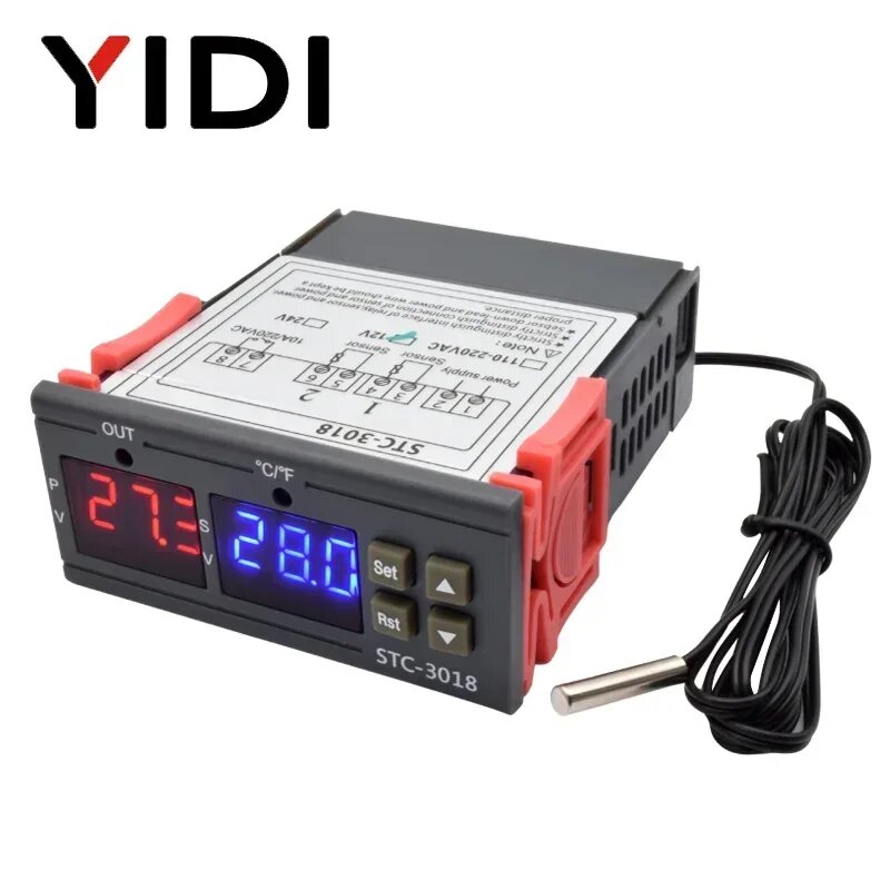 YIDI STC-3018 Цифровой терморегулятор STC-3018 DC24V