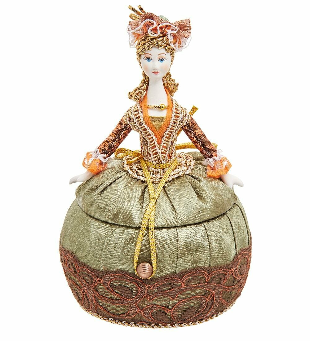 Кукла-шкатулка "Дама нярядная" A2152707 РусКукла, Фарфор, текстиль