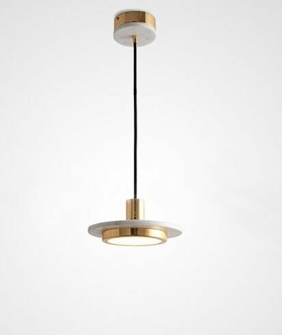 Светильник подвесной камень LED 5 Вт Pirita Светильник подвесной белый мрамор для гостиной, кухни Blesslight