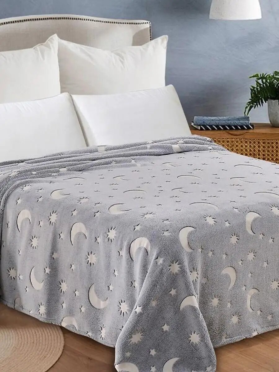 Плед светящийся в темноте 200х220 Moonlight