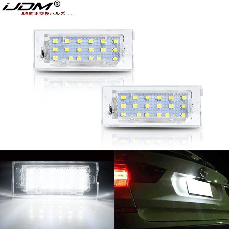 IJDM ксеноновый белый OEM-Fit 3 Вт полностью светодиодный для BMW E83 X3 2004-2009 годов и BMW 2001-2006 E53 X5 освещение номерного знака, безошивка банки шины