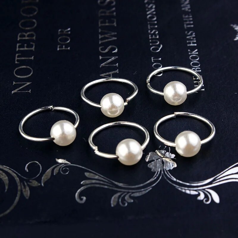 Золотые и серебряные бусины для дредов 10pcs 14mm NO.10