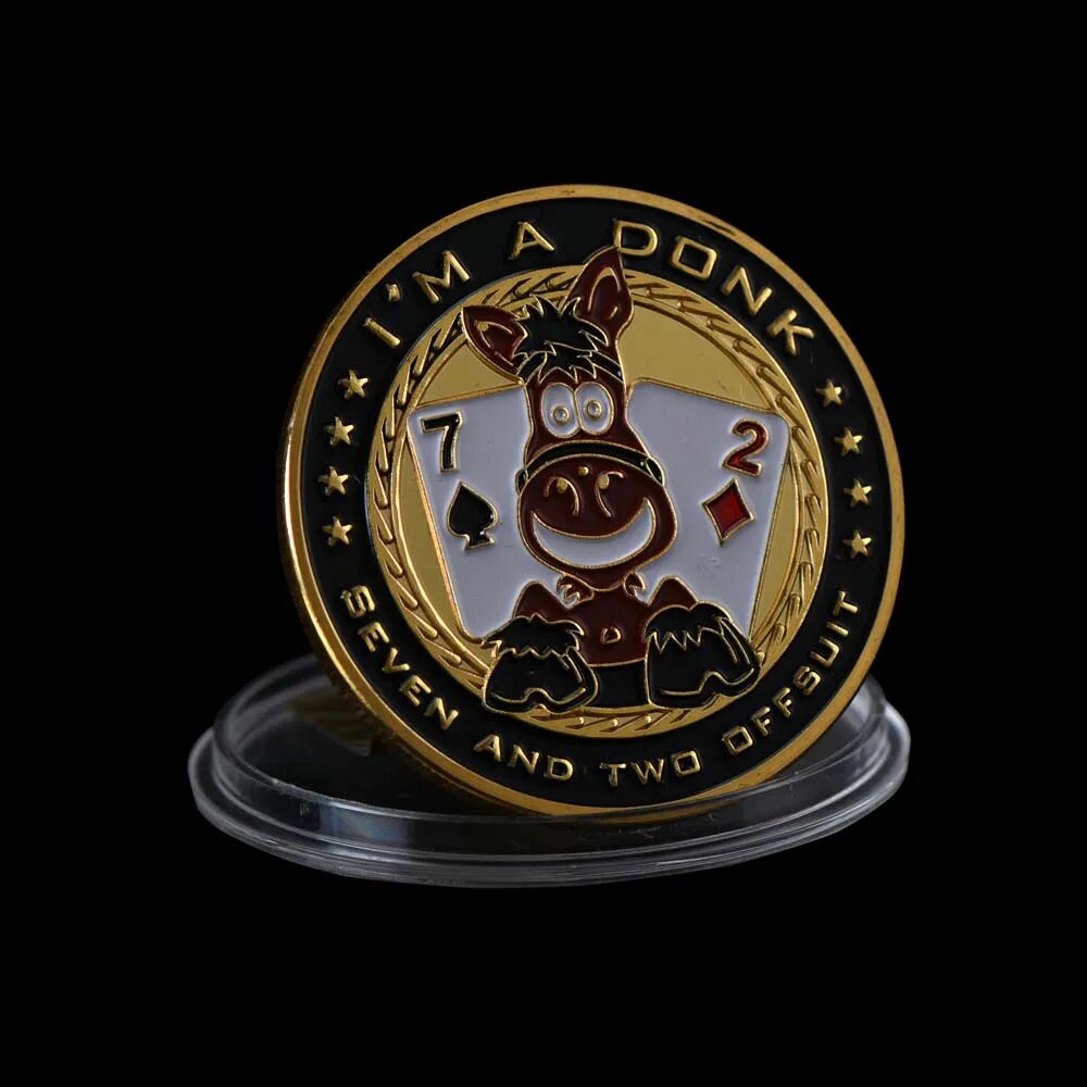 Настольная игра «I'm A Donk», игральные фишки для покерных казино, семи и двумя играми, защита покерных карт, удача, вызов, жетон