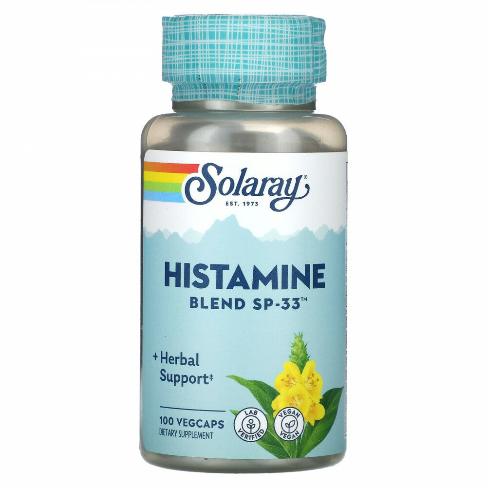 Solaray, Histamine Blend SP-33™, 100 растительных капсул