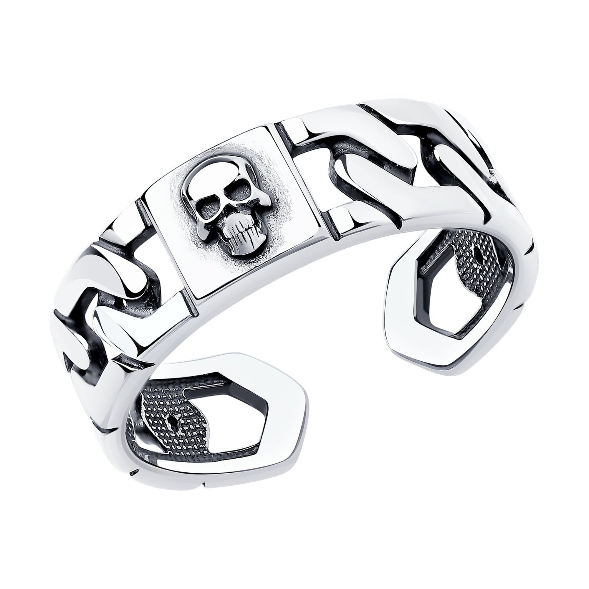 Печатка, серебро, 925 проба, чернение