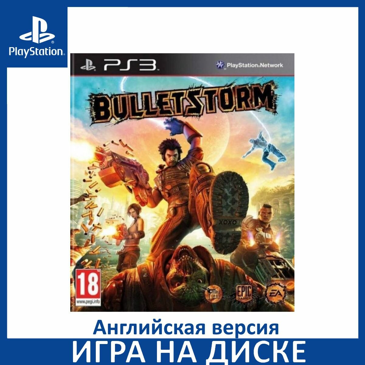 Игра Bulletstorm PS3 Диск на PlayStation 3 Английская версия