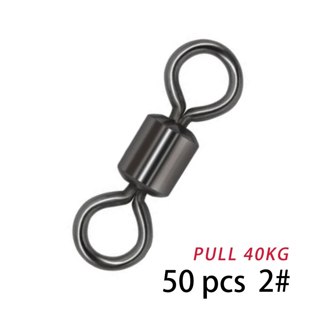Вертлюги рыболовные Topline Tackle 50 шт, 2#, 40KG