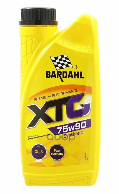 Трансмиссионное масло синт. 75W90 XTG GL5 - 1L Bardahl арт. 36381