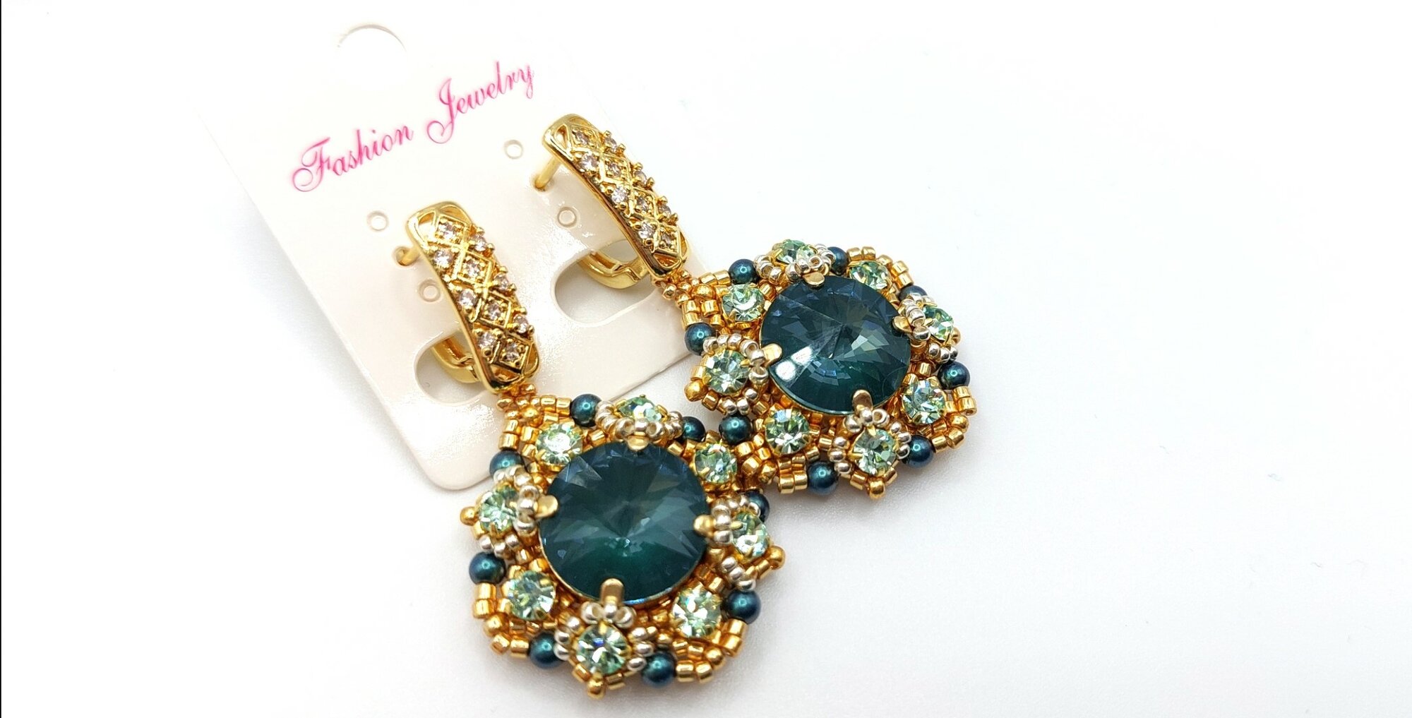 Серьги, кристаллы Swarovski