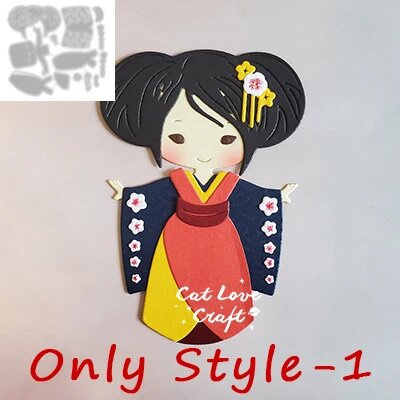 Скрапбукинг трафарет "Японская гейша", Only Style-1
