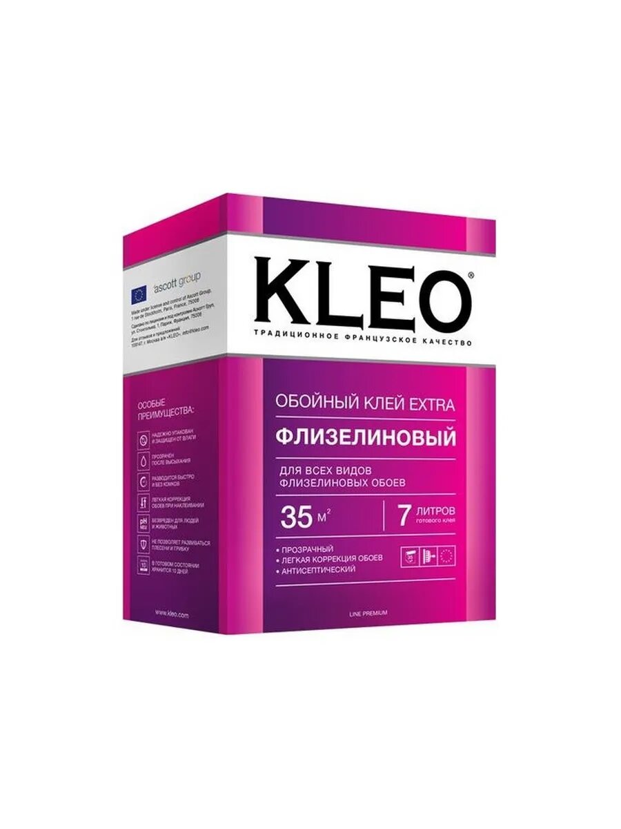 Клей для флизелиновых обоев EXTRA 35м. кв.240гр