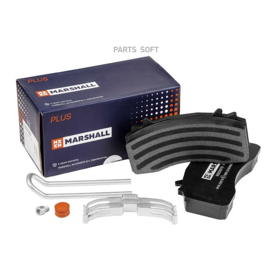 M2629279P MARSHALL Колодки торм к-т (с уст. комп.) (PLUS) Wabco Maxx 22 WVA 29279 (M2629279, PLUS)