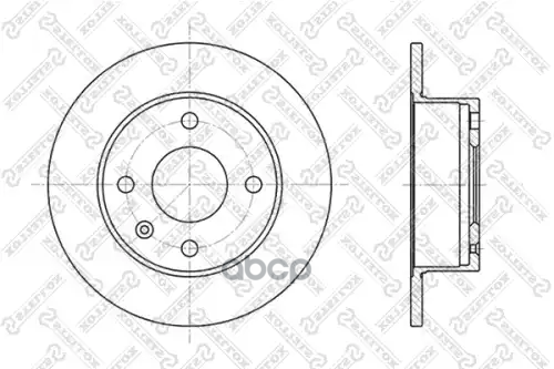 Диск тормозной передний! Ford Escort/Orion 1.1-1.6D 80-90 Stellox арт. 60202513SX