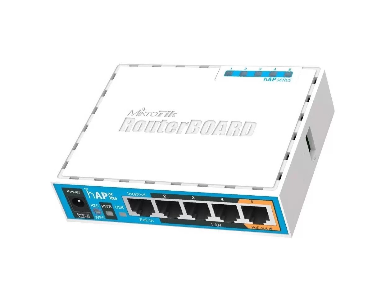 Wi-Fi роутер MikroTik "hAP ac Lite", компактный, с Bluetooth, современный дизайн
