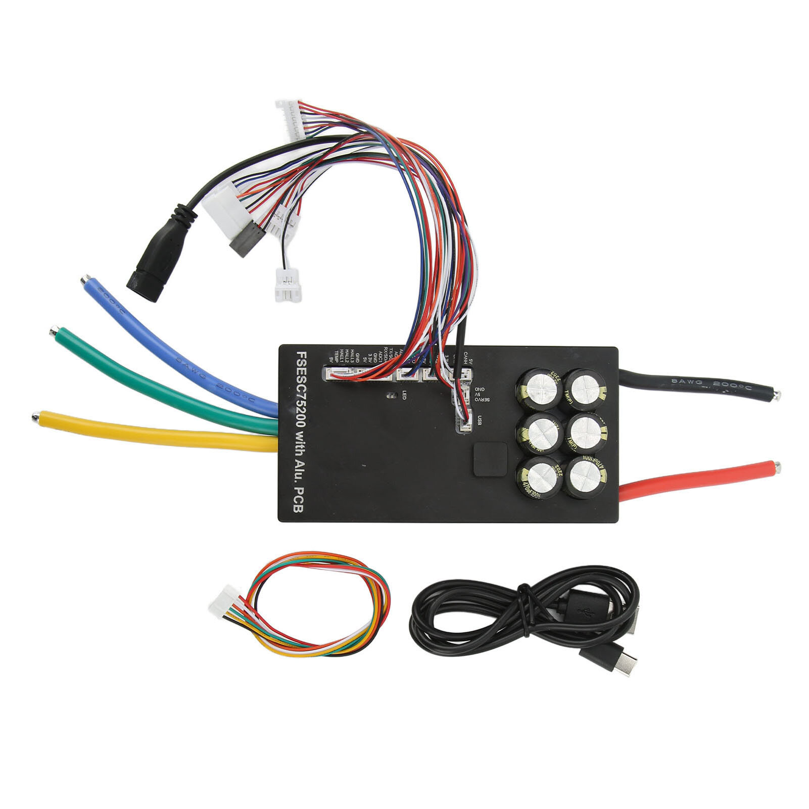 Контроллер бесщеточного двигателя, алюминиевый сплав, ESC, электрический робот-скутер, скорость 14–84 В