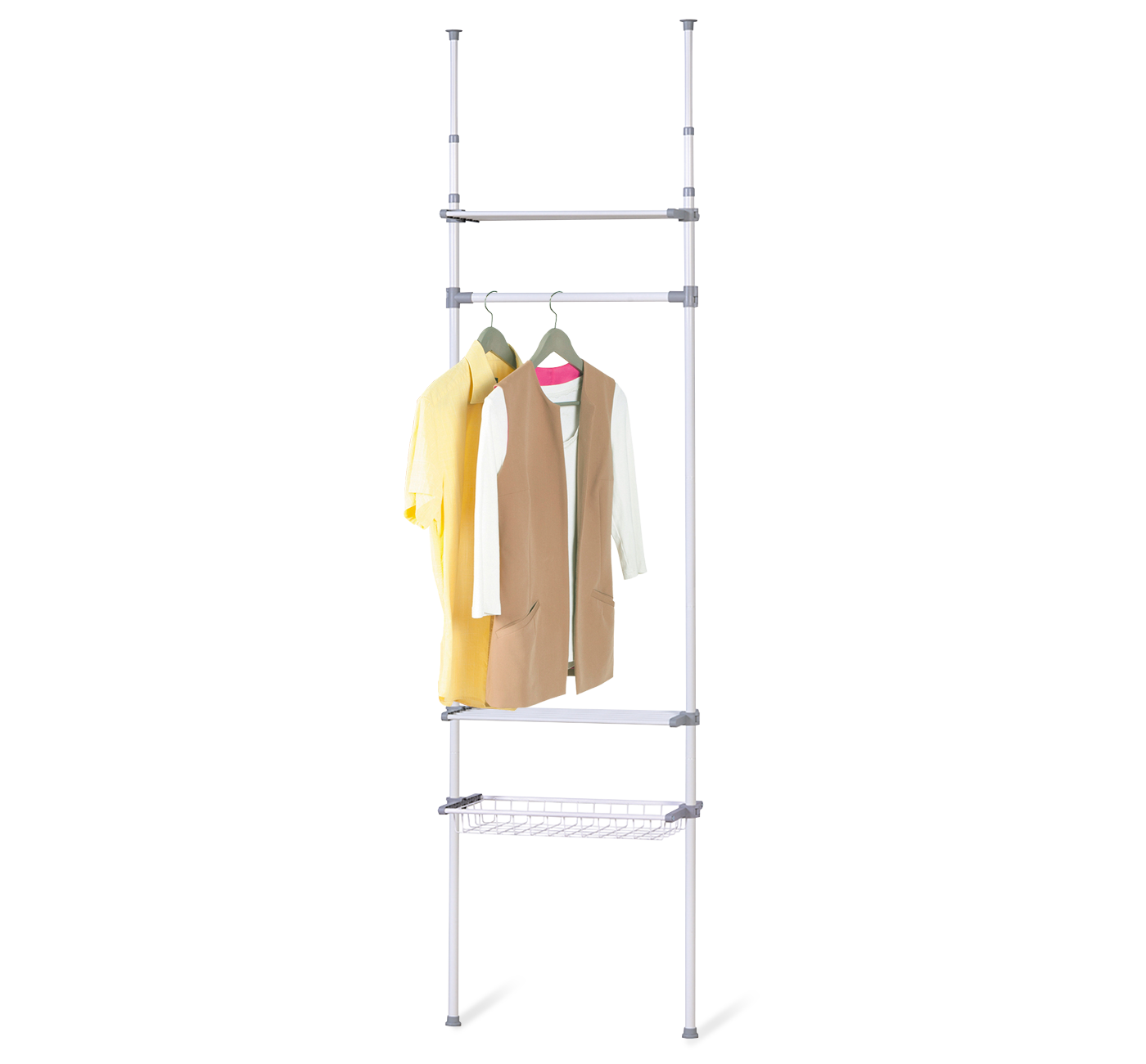 Вешалка Sheffilton SHT-WR24 белый Размеры: Высота 2800мм Глубина 265мм Ширина 680мм