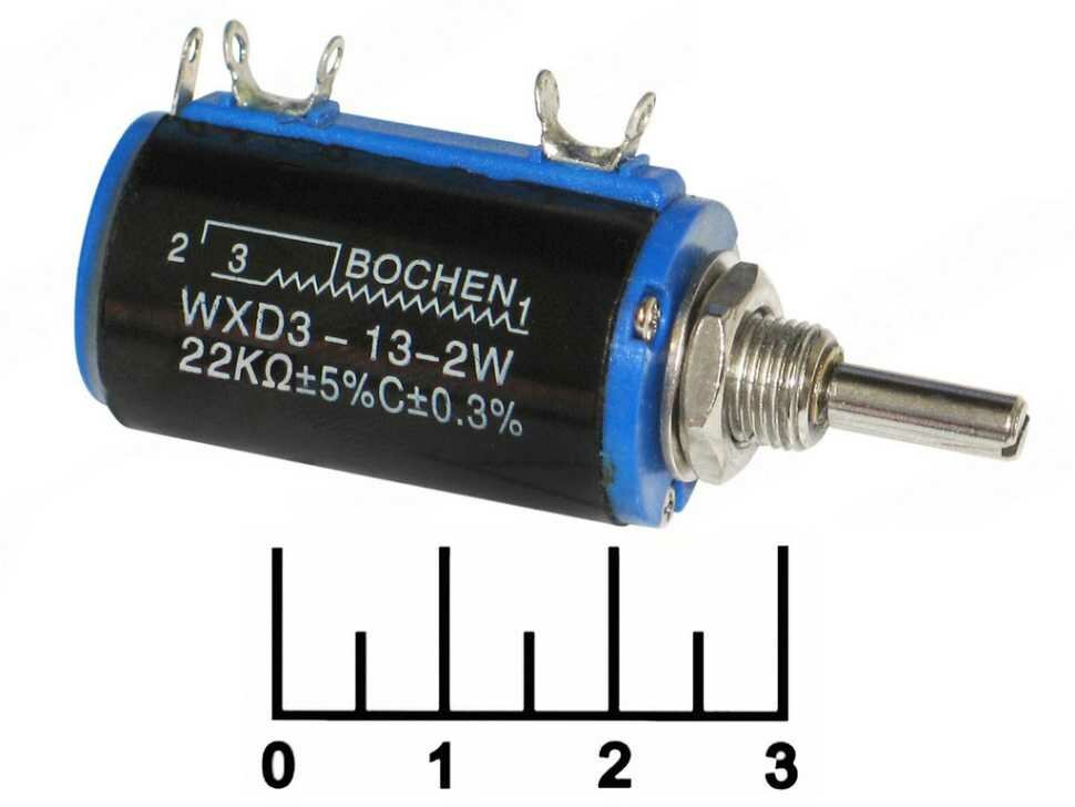 Резистор переменный 22 кОм WXD3-13-2W (+94)