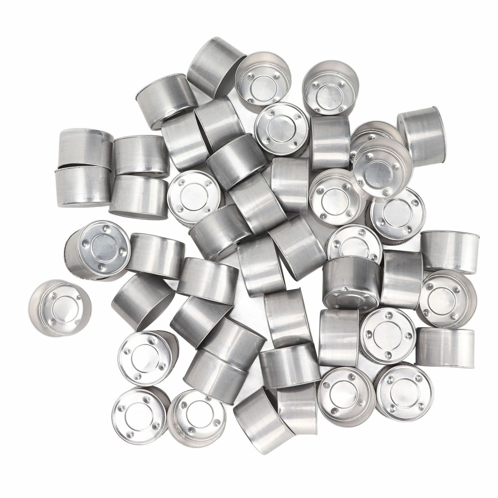 Пустая алюминиевая коробка 100 шт для ароматерапии, идеально подходит для DIY, 3.7x3.7x2.5 см