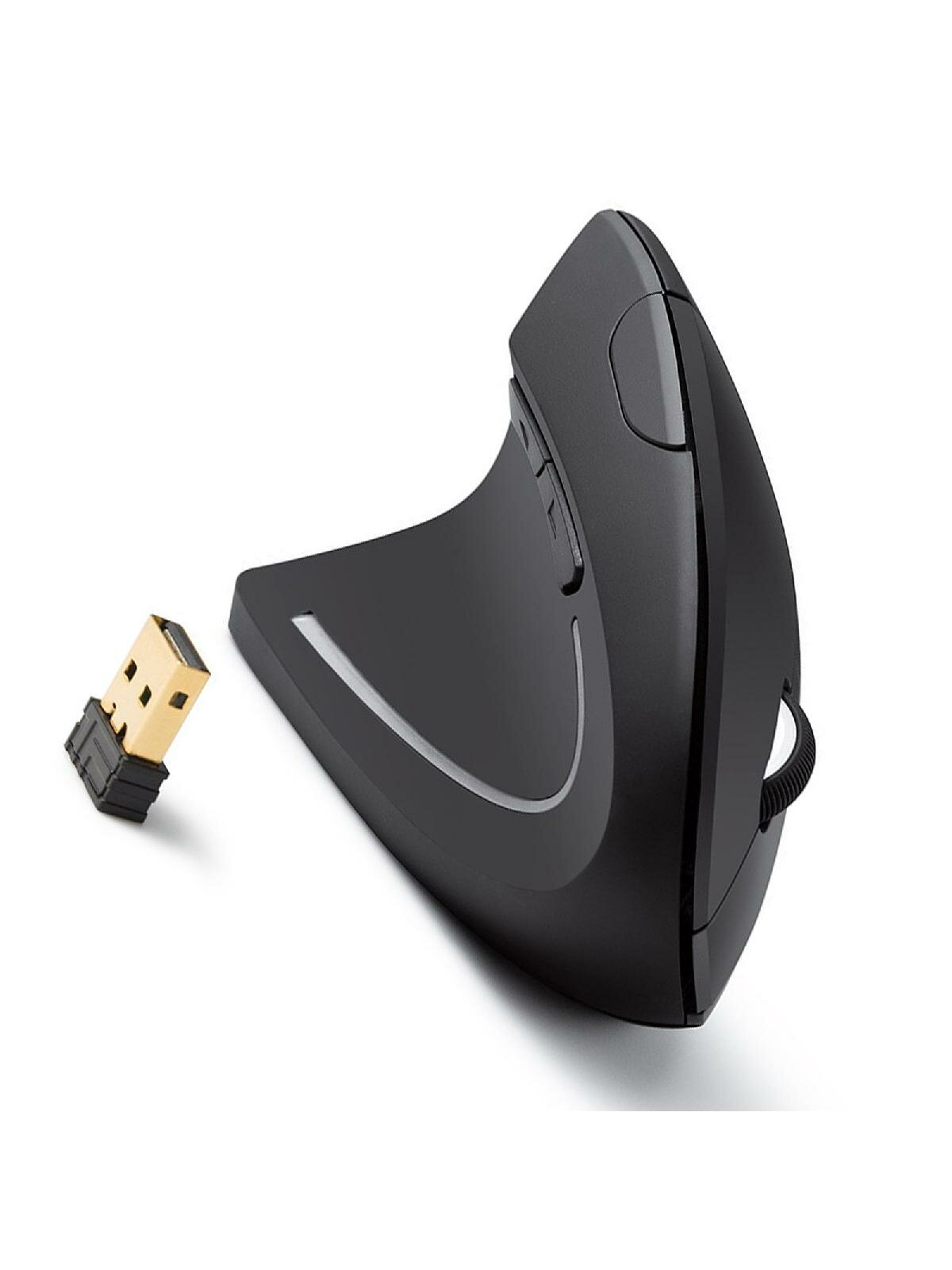 Ergonomic Mouse Wireless Vertical Mouse Optical Mice with USB Recevier Game Mouse Portable Right Handed Mouse