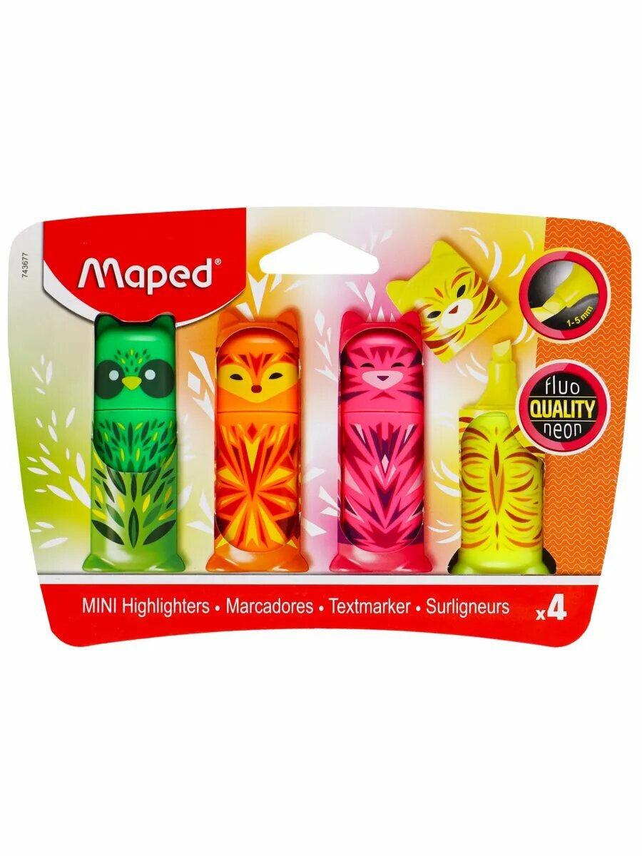 Набор перманентных маркеров 4 шт 1-5 мм