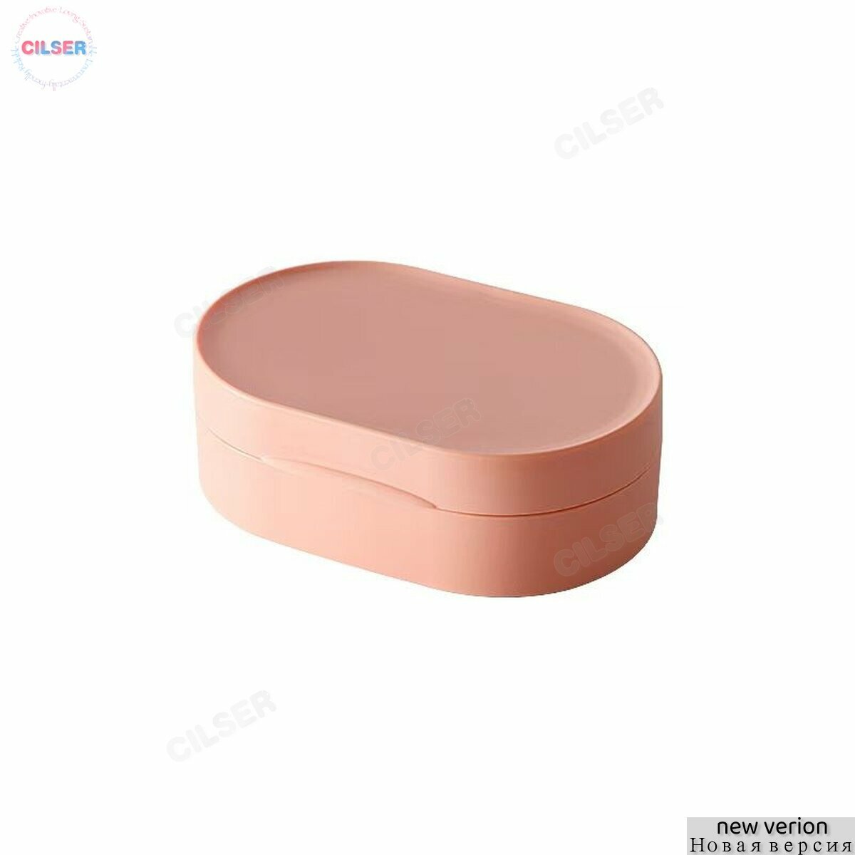 Мыльница с крышкой, мыльница дорожная с крышкой, цвет голубойA