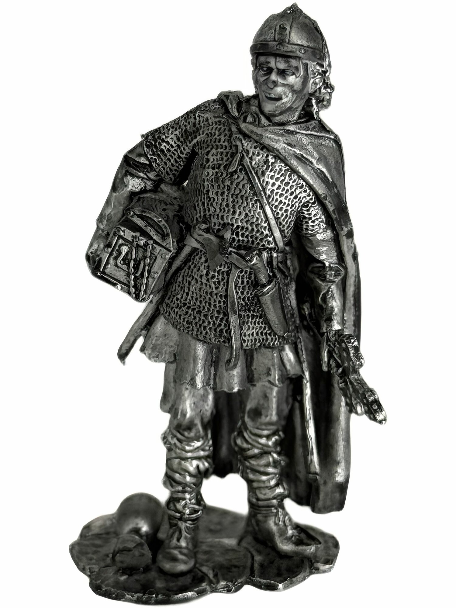 Коллекционный оловянный солдатик фигурка Викинги. Расхититель 54 мм Масштаб1/32