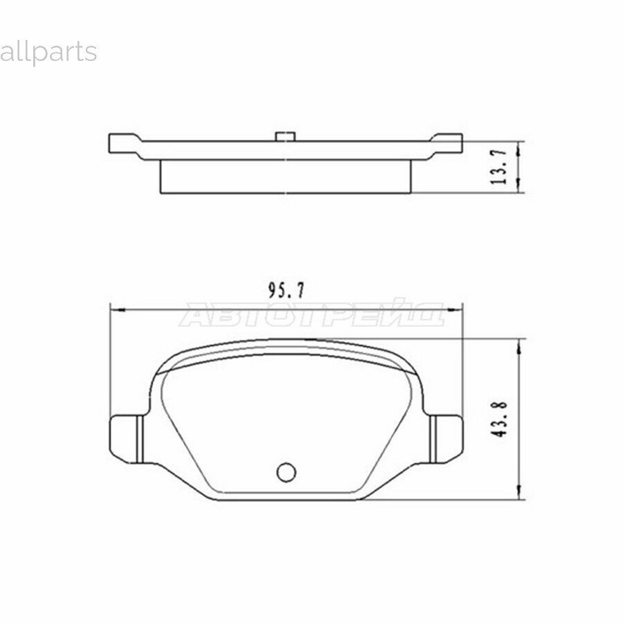 SAT ST-28-0178 Колодки тормозные (Сзади) LADA Vesta 15- / Vesta Cross 17-