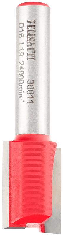 Фреза Felisatti пазовая прямая ф16 х19мм хв.8мм