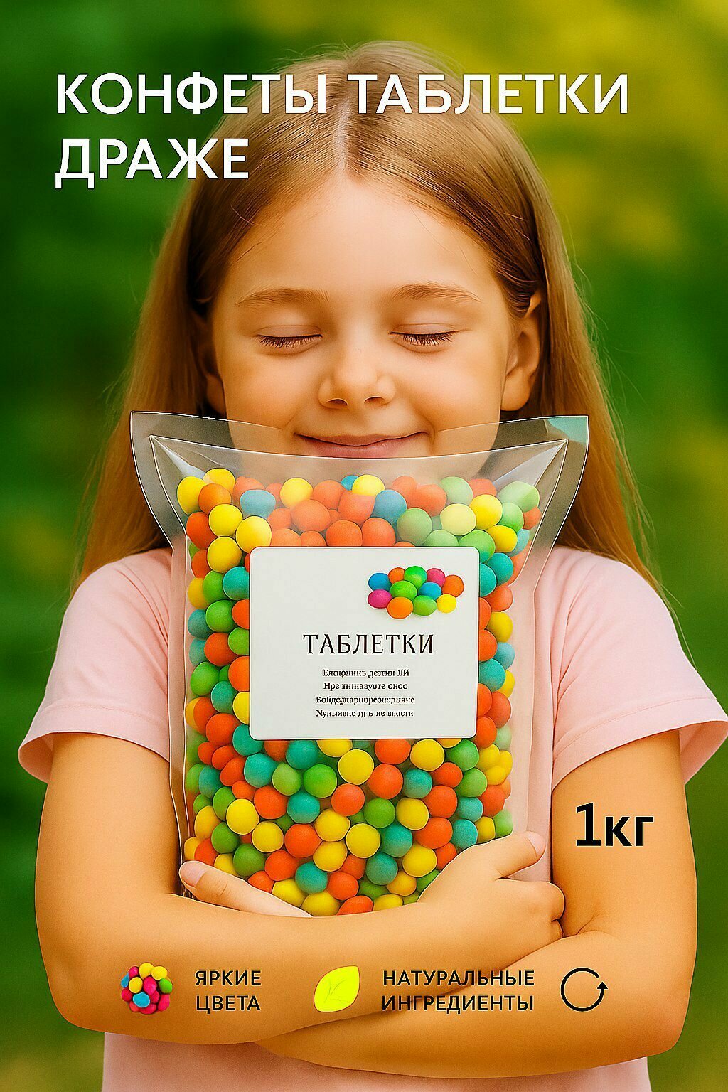 Шоколадное драже в цветной глазури 1 кг