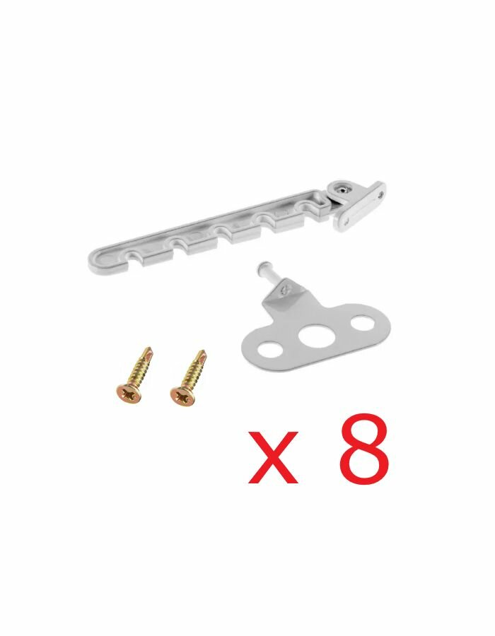 Гребенка металлическая 8 шт. ограничитель для пластикового окна