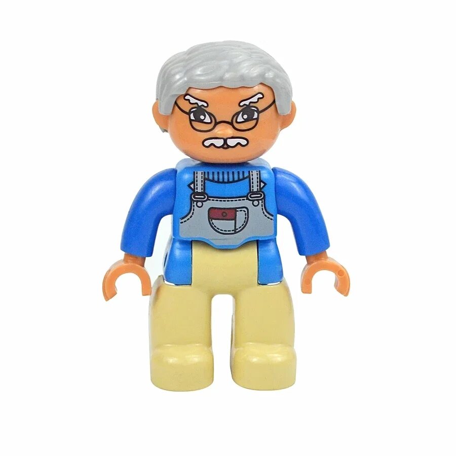 LEGO DUPLO Фигурка дедушка в синих штанах