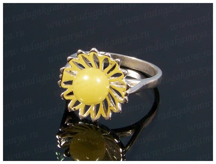 Кольцо, янтарь