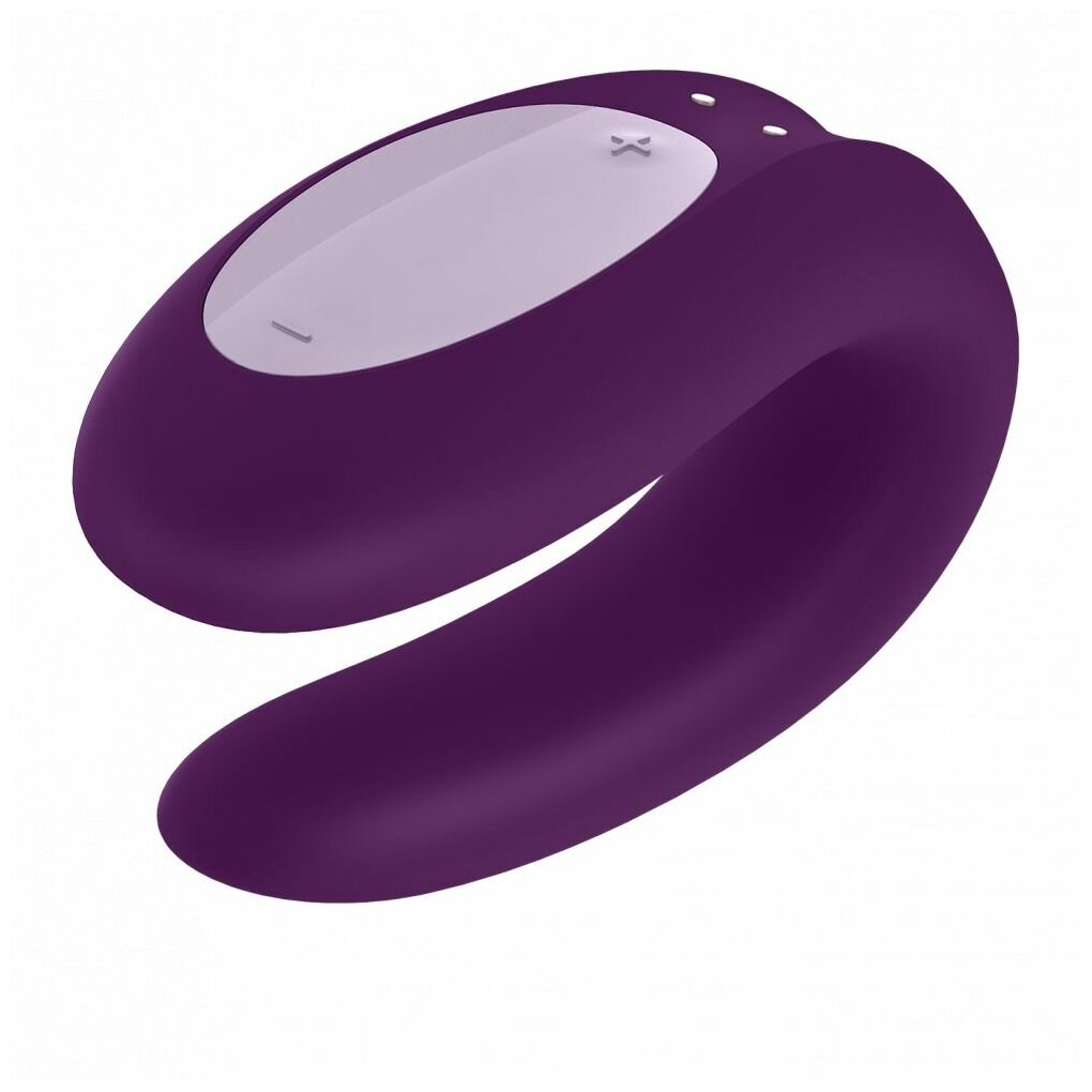 Фиолетовый вибратор для пар Double Joy с управлением через приложение