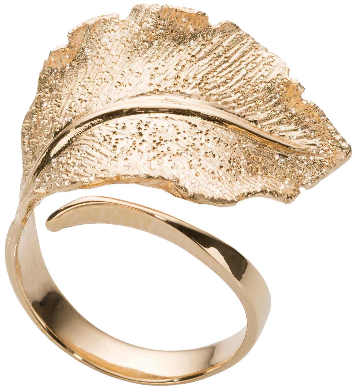 Кольцо разъемное, серебро, 925 проба, золочение