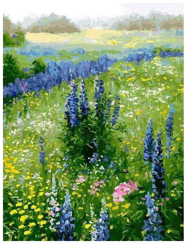 Раскраска по номерам Белоснежка #391-AS Хозяин лугов, 30 х 40 см