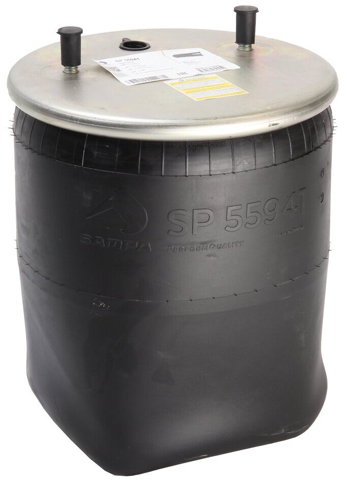 Пневмопод. без стак! 941MB h523 2шп. M12смещ.25. 1отв. штуц. M22. Н: 1шп. M16 BPW SAMPA арт. SP55941