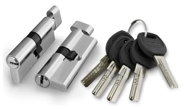 Цилиндровый механизм (A202/80) A2002Knob80(35+10+35) с вертушкой SN никель