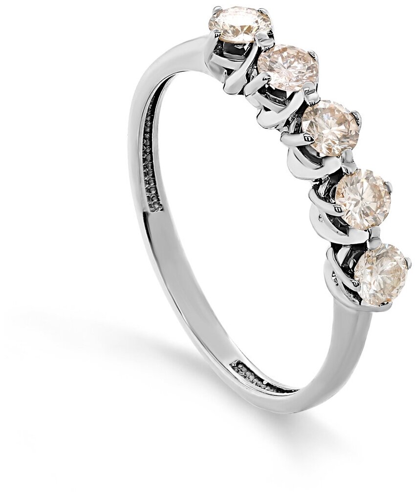 Кольцо, белое золото, 585 проба, бриллиант