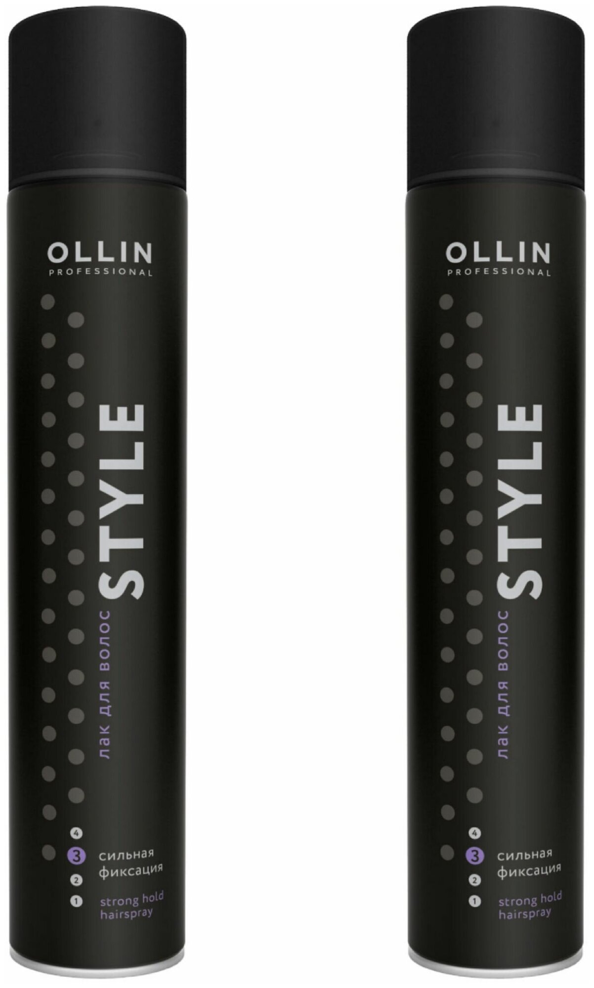 OLLIN STYLE Лак для волос сильной фиксации 500мл * 2шт