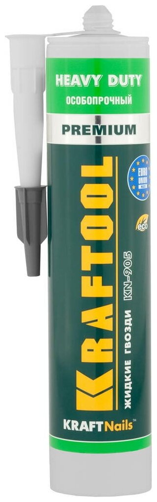 Особопрочный белый монтажный клей KRAFTOOL 310 мл морозостойкий водостойкий без растворителей