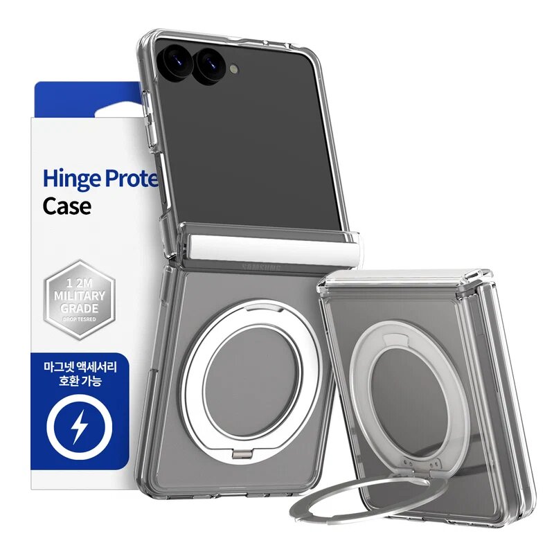 Чехол с подставкой Araree Duple 360 Magsafe Stand Cover For Z Flip 8-Clear