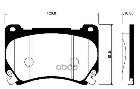 Колодки тормозные дисковые передн HYUNDAI: EQUUS 04- HSB арт. HP0034