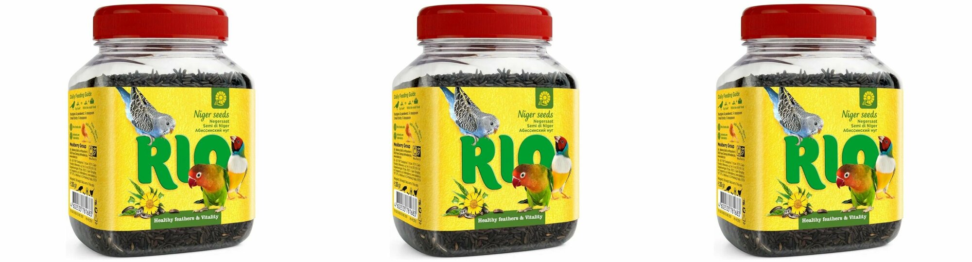 Rio лакомство для всех видов птиц абиссинский нуг,250 г,3 шт
